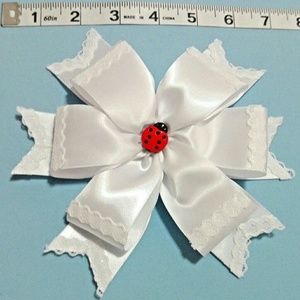 Abuelas Bow Factory | Accessories | Handmade Ladybug Hair Bow 7x7 ...